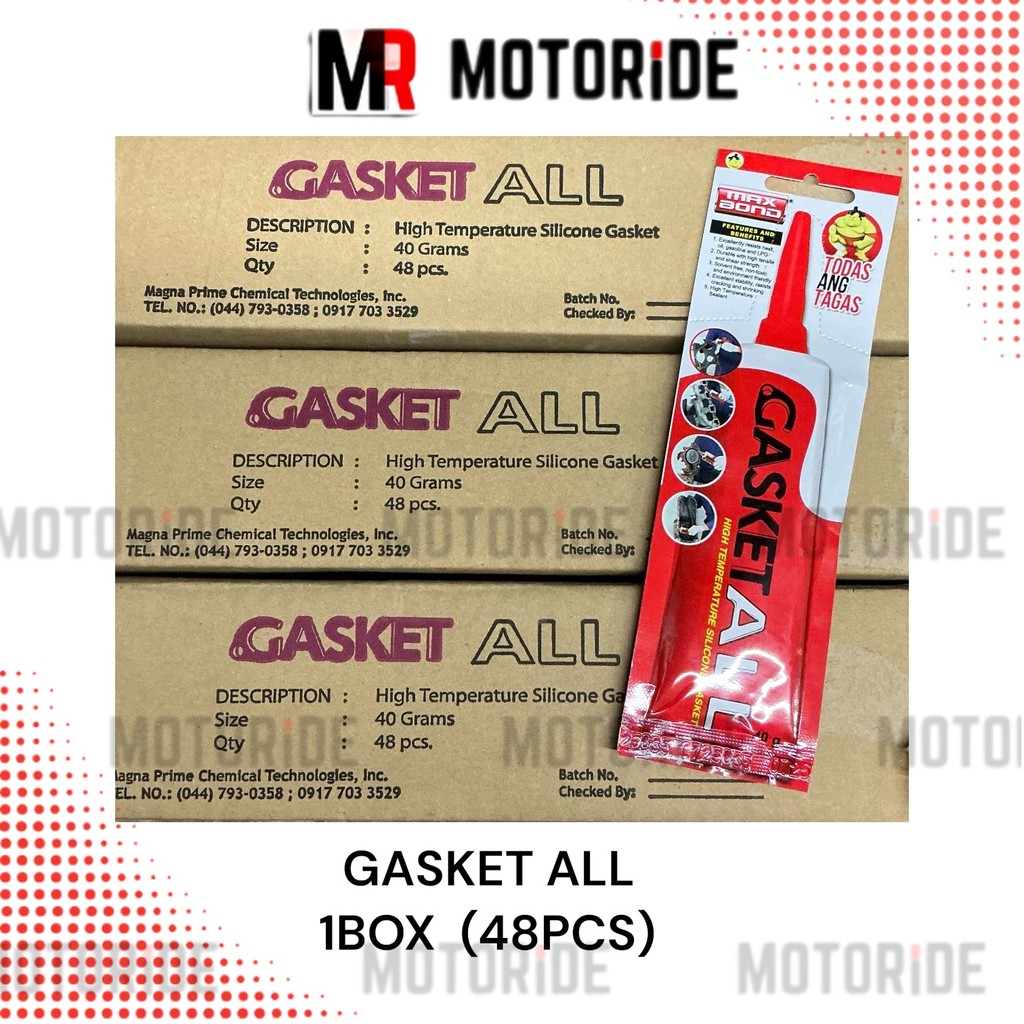 MOTORCYCLE MAX BOND GASKET ALL 40g 1BOX(48PCS) | Shopee Philippines