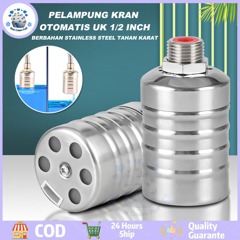 Ready Automatic Bathtub Water Faucet Float 1/2 Inch Stainless Steel ...