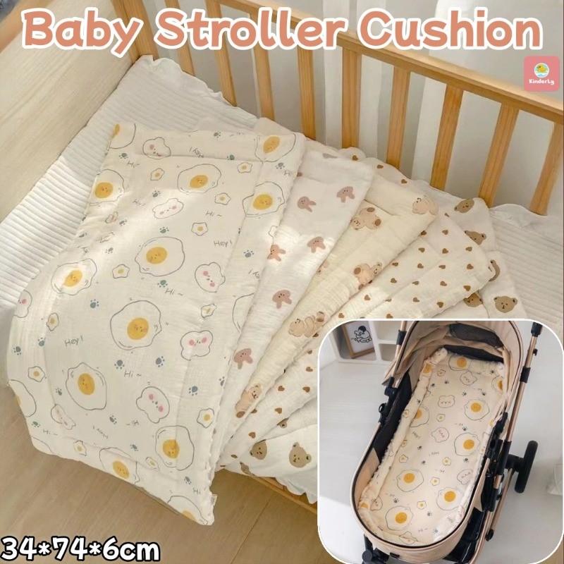 34*74*6cm Baby Stroller Cushion Pure Cotton Four Seasons Universal Soft ...
