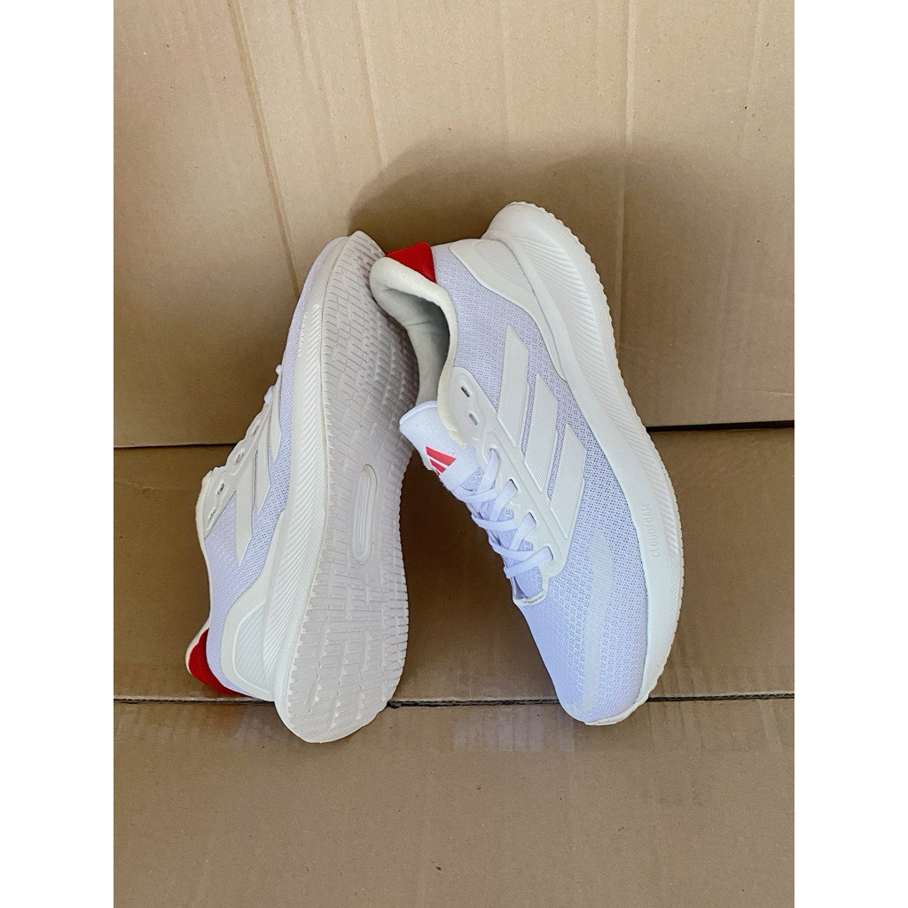 Run Falcon 5.0 White Red Shoes | Shopee Philippines