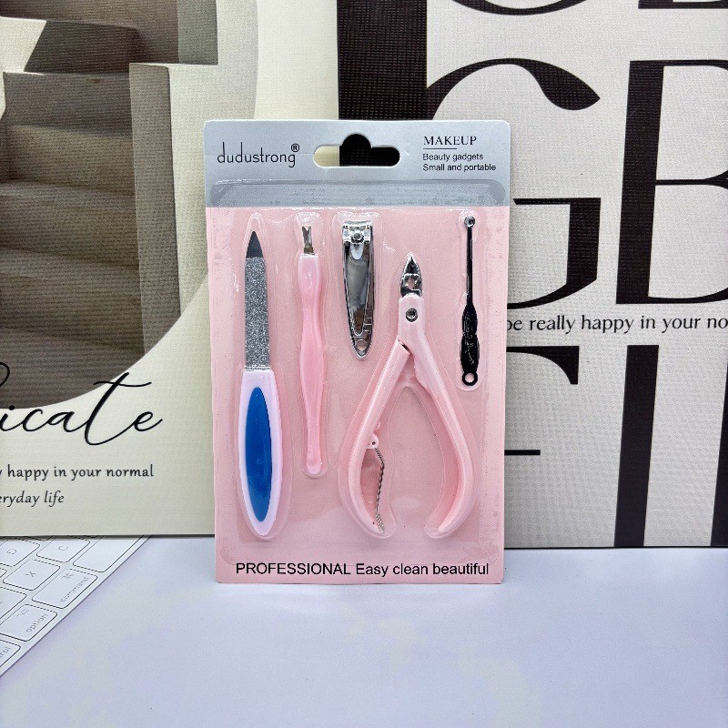 New Nail Tool Care Manicure Suction Card5Home Use File Set Dead Skin ...