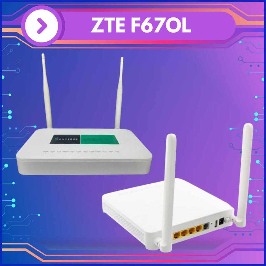 ZTE ZXHN F670L GPON ONT ( secondhand ) | Shopee Philippines