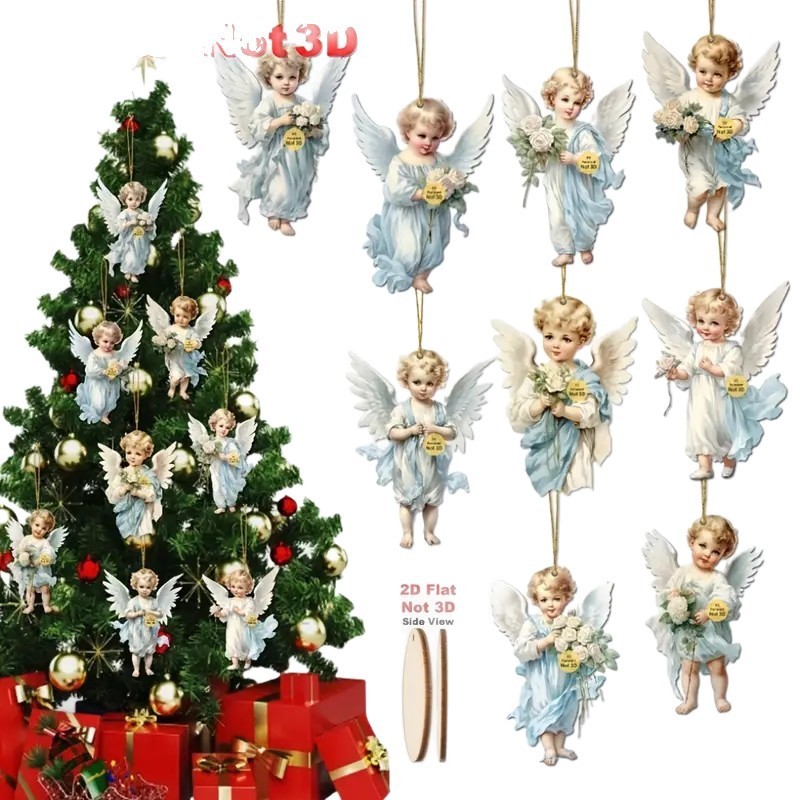 2026 Christmas Cross-Border Hot Items Victoria Angel 9Pcs Decoration ...