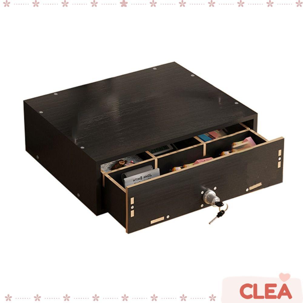 CLEA Cashier Cash Box, Wood Neck Protection Money Coin Storage ...