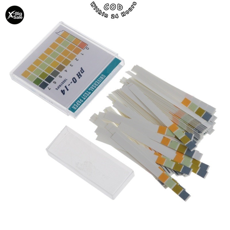 100pcs 0-14 Scale PH Test Strips,Paper Tester for Daily PH Level ...