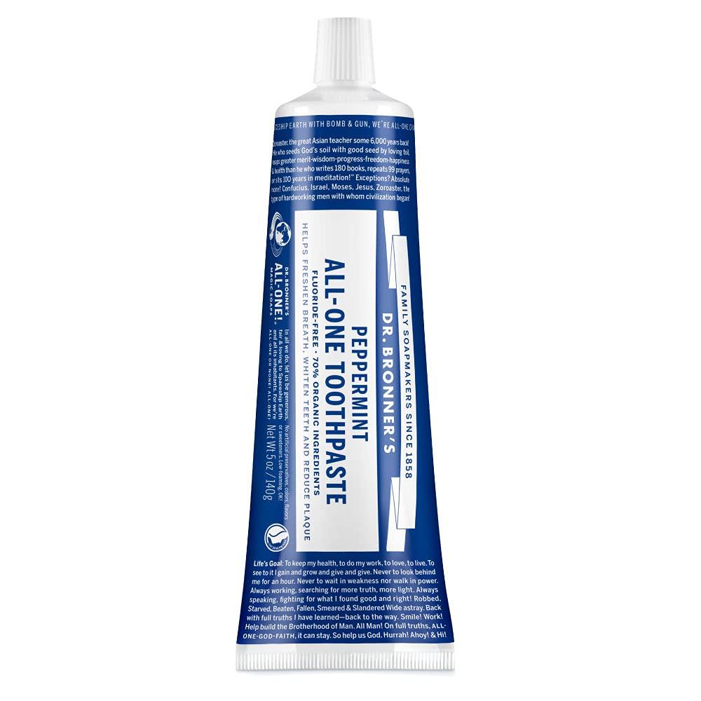 Dr. Bronner's All-One Toothpaste PE (Peppermint) - Non-Abrasive ...