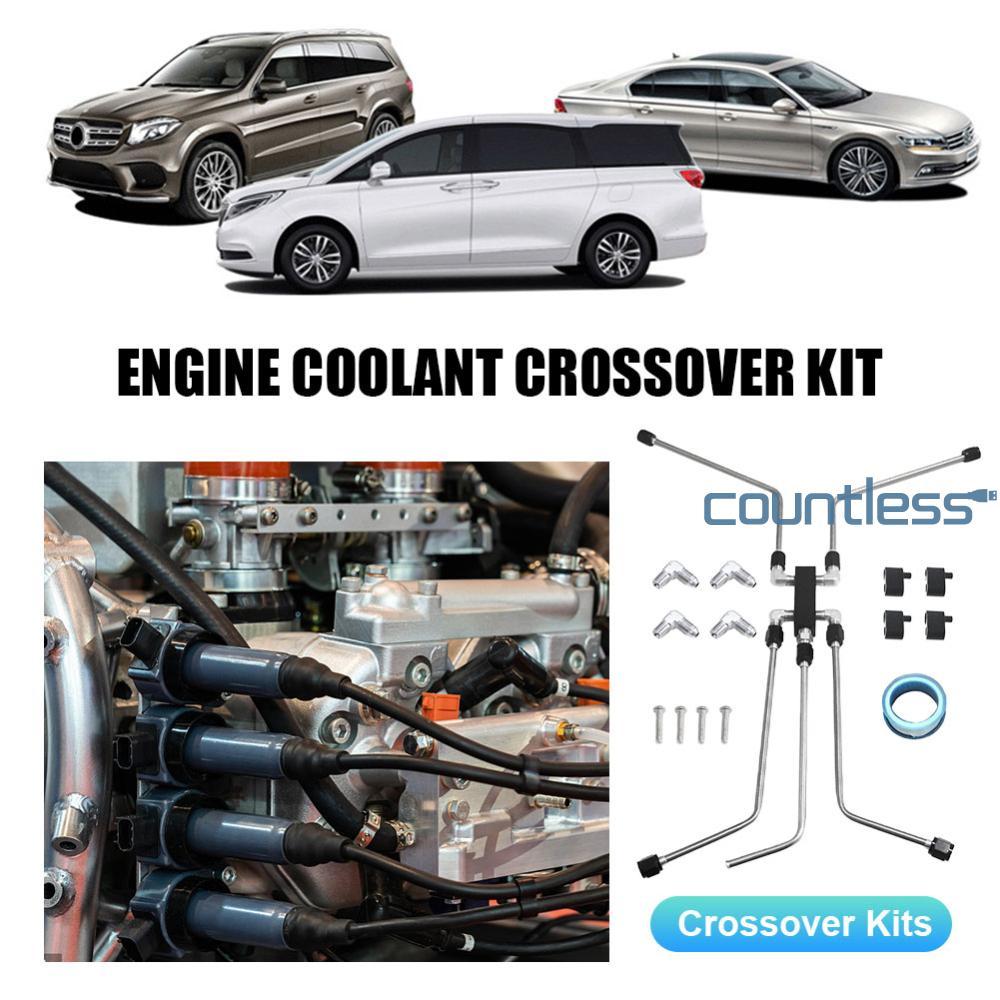 *COU* Coolant Crossover Steam Vent Kit Stainless Steel Coolant ...