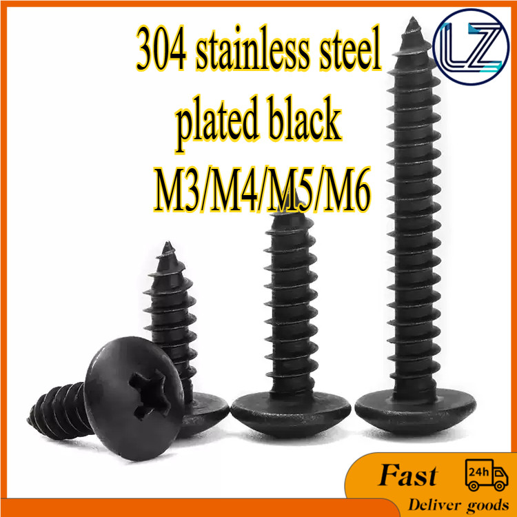 SS Panhead Metal Screw Round Head MS Pan Head Stainless Sheet / Screw ...