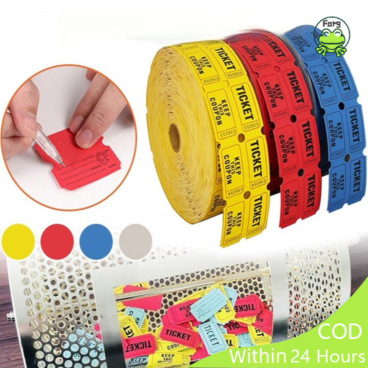 1000Pcs/Roll Raffle Event Ticket Auction Lottery Queue Ticket for Event ...