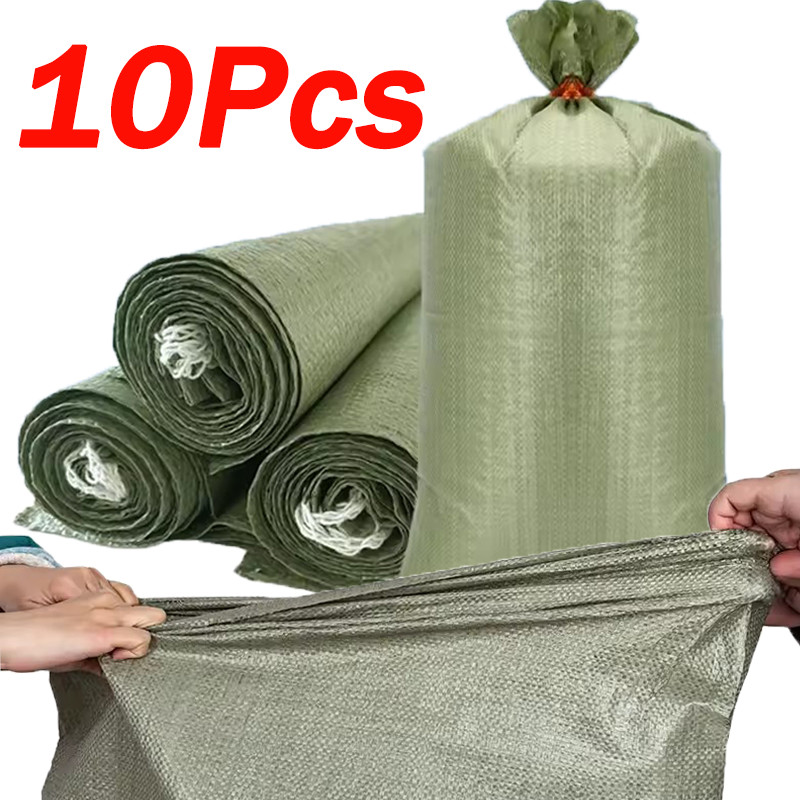 5/10Pcs Heavy Duty Empty Sandbags for Flooding / Plastic Sack Moving ...