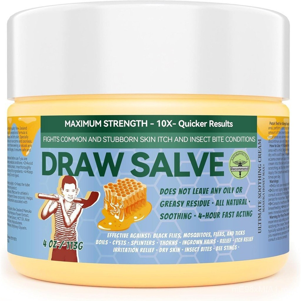1Pack Draw Salve Tea Tree Manuka Honey Cream Boil Ease, Cyst Removal ...