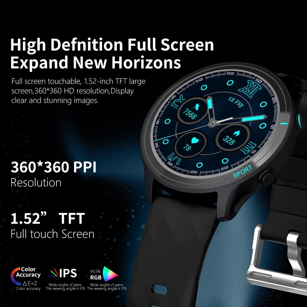 Smart Watch.Inch Large Screen Long Battery Life Bluetooth Call Health ...