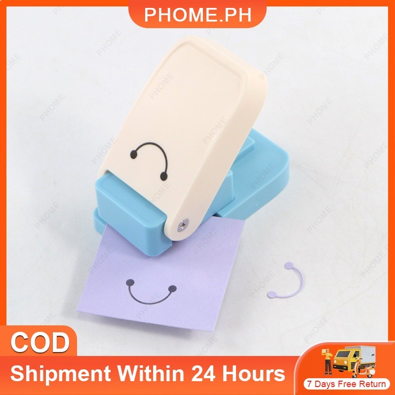 Keychain Embossing Machine Smiley Face Design Hole Puncher Office Paper ...