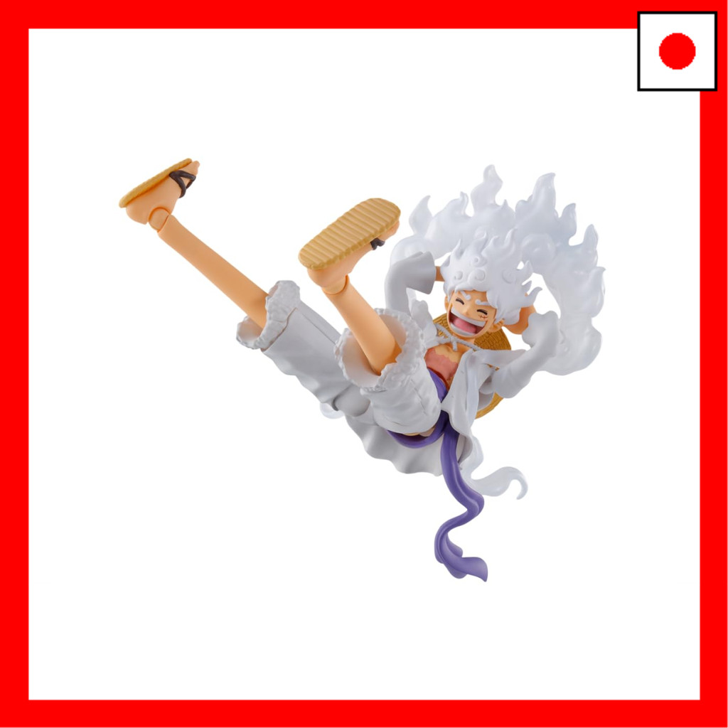 TAMASHII NATIONS S.H.Figuarts ONE PIECE Monkey D. Luffy -Gear 5- Approx. 155mm PVC & ABS Painted ...