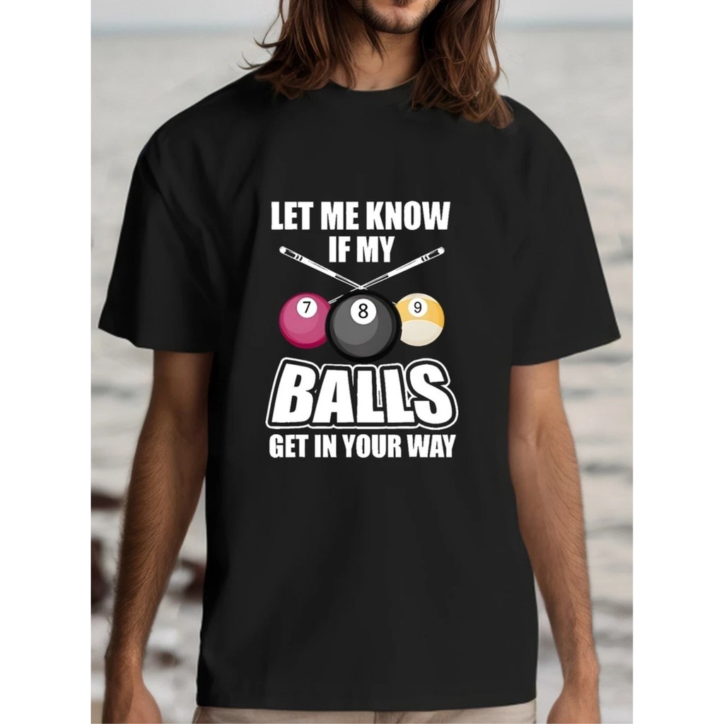 Billiard 8 Ball Play Pool Table Cue Stick Snooker Gift T Shirt Unisex T ...