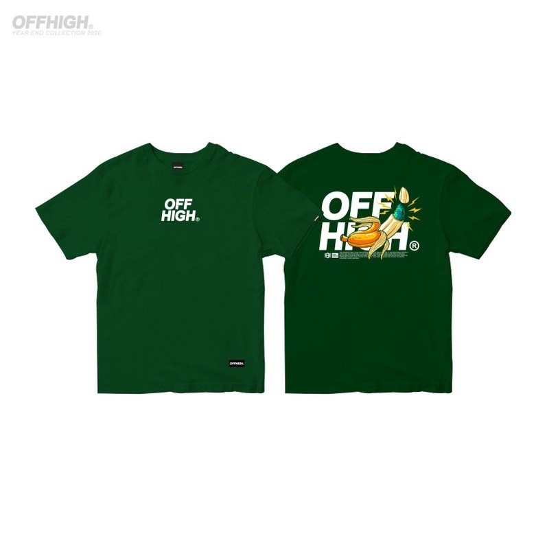 OFFHIGH BANANA KUSH MOSS GREEN T-shirt COD | Shopee Philippines