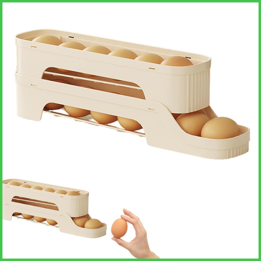 Egg Fridge Organizer Rolling Egg Organizer Removable Egg Storage Rack ...