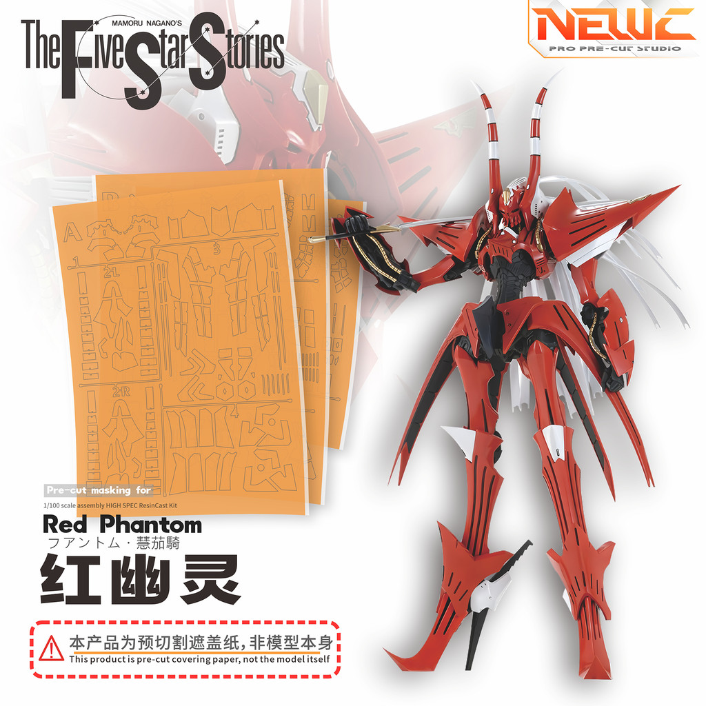 NewC 1/100 HSGK Red Phantom PRE CUT Masking Tape (Not include kits or ...