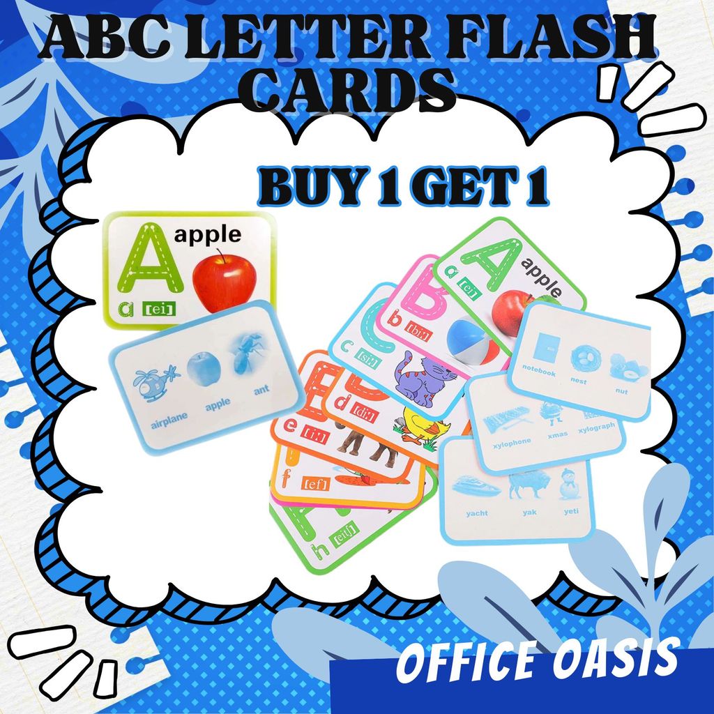 Buy1 Take1 ABC Alphabet Flash Cards for Baby, Toddler, Preschool Kids ...