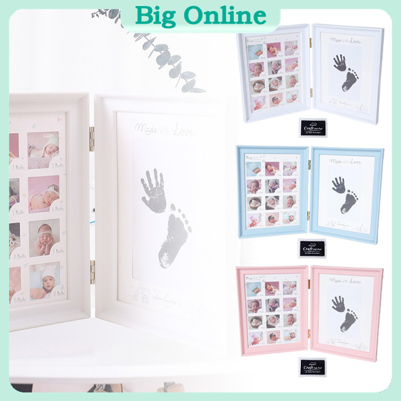 DIY New Born Baby Hand and Footprint Frame Newborn Keepsake Frame Foot ...