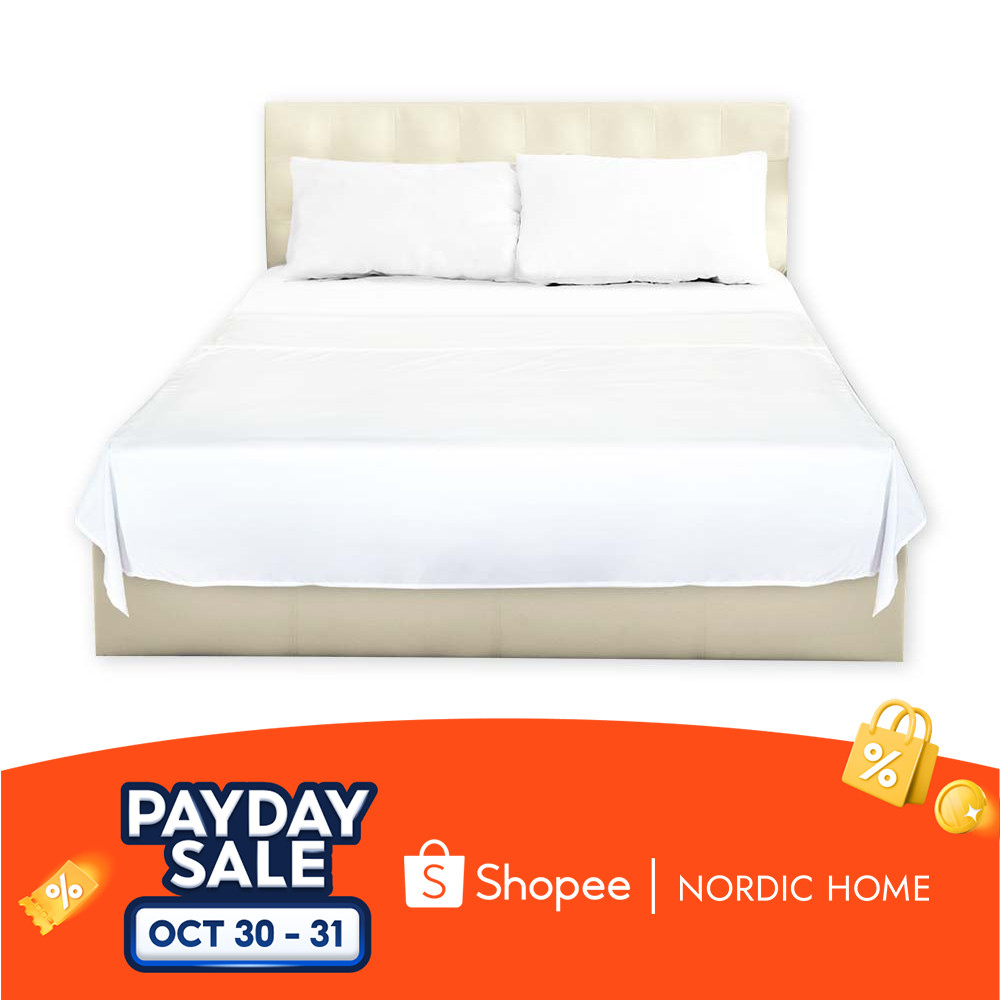 𝗡𝗢𝗥𝗗𝗜𝗖 𝗛𝗢𝗠𝗘 4in1 Garterized Bed Sheet Set - Earth Collection (Single ...
