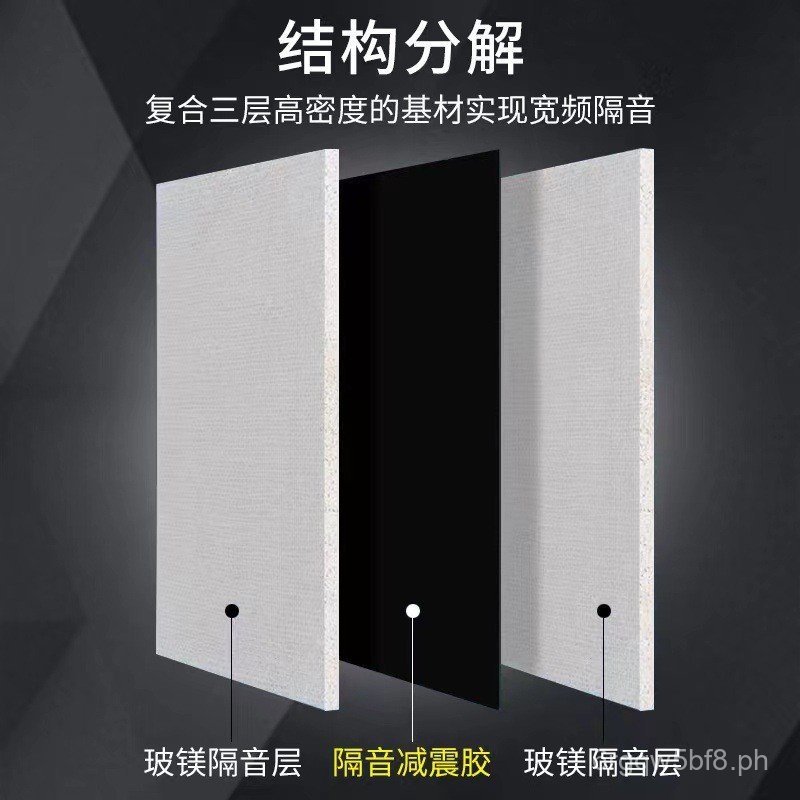 Damping Soundproof Board Bar Wall Magnesium-Saltpeter Composite ...