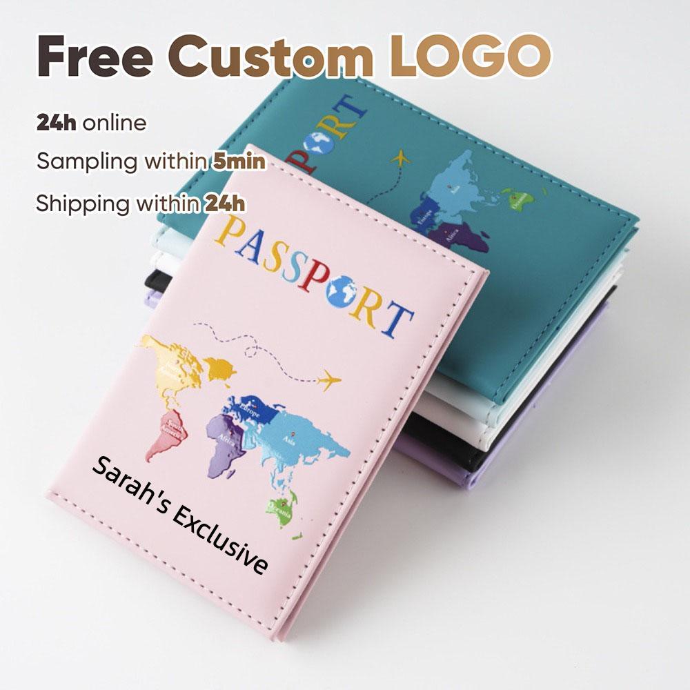 Free Customized New UV Color Printing Universal Map Passport Cover ...