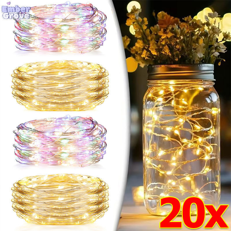 5/10/20Pcs LED String Fairy Lights / Waterproof Copper Wire Light ...