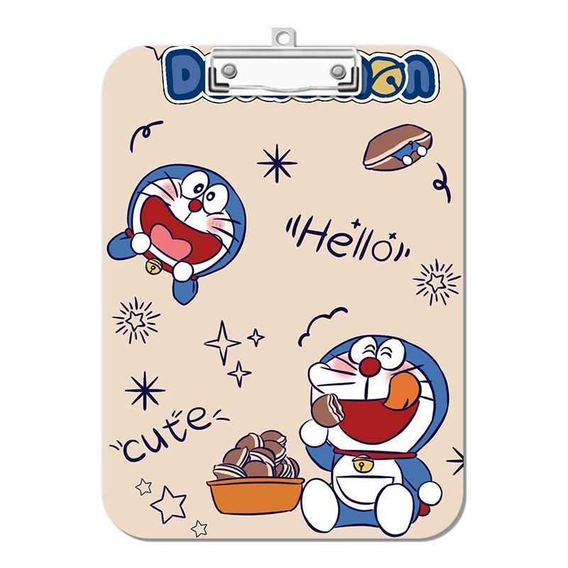 [Ready Stock] Doraemon Cat Splint Writing Pad a4 Clip Acrylic Folder ...
