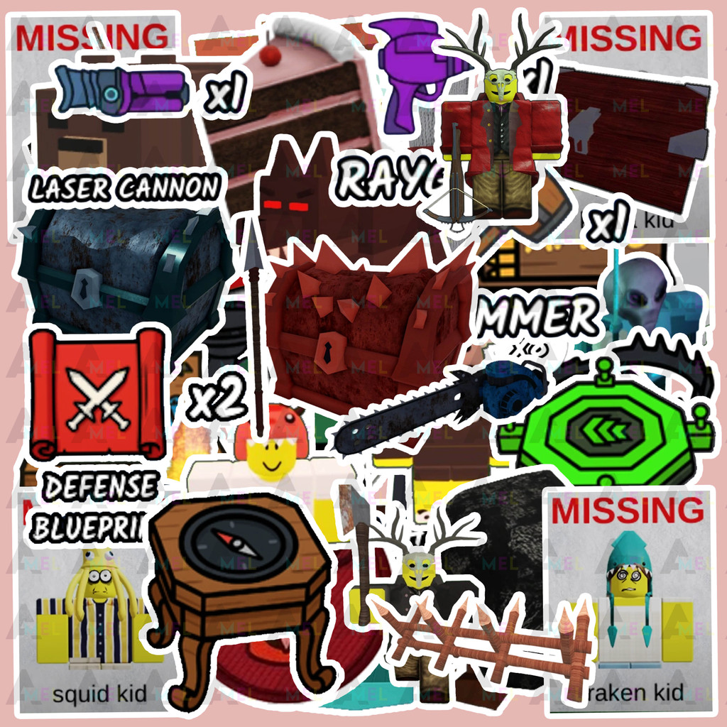 50 PCS 99 Nights in the Forest Cute Animals Roblox Game Version 1 ...
