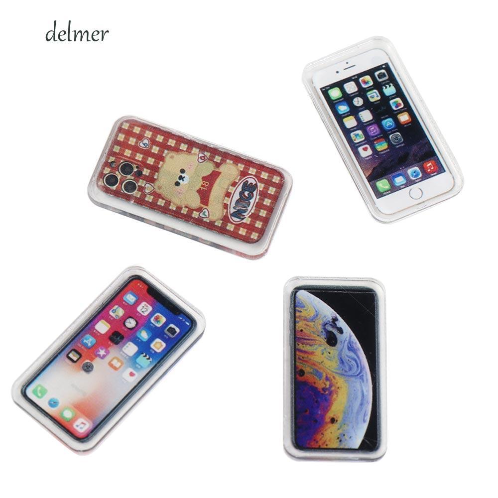 DELMER 1:12 Miniature Phone, BJD Phone Decoration Dollhouse Mobile ...