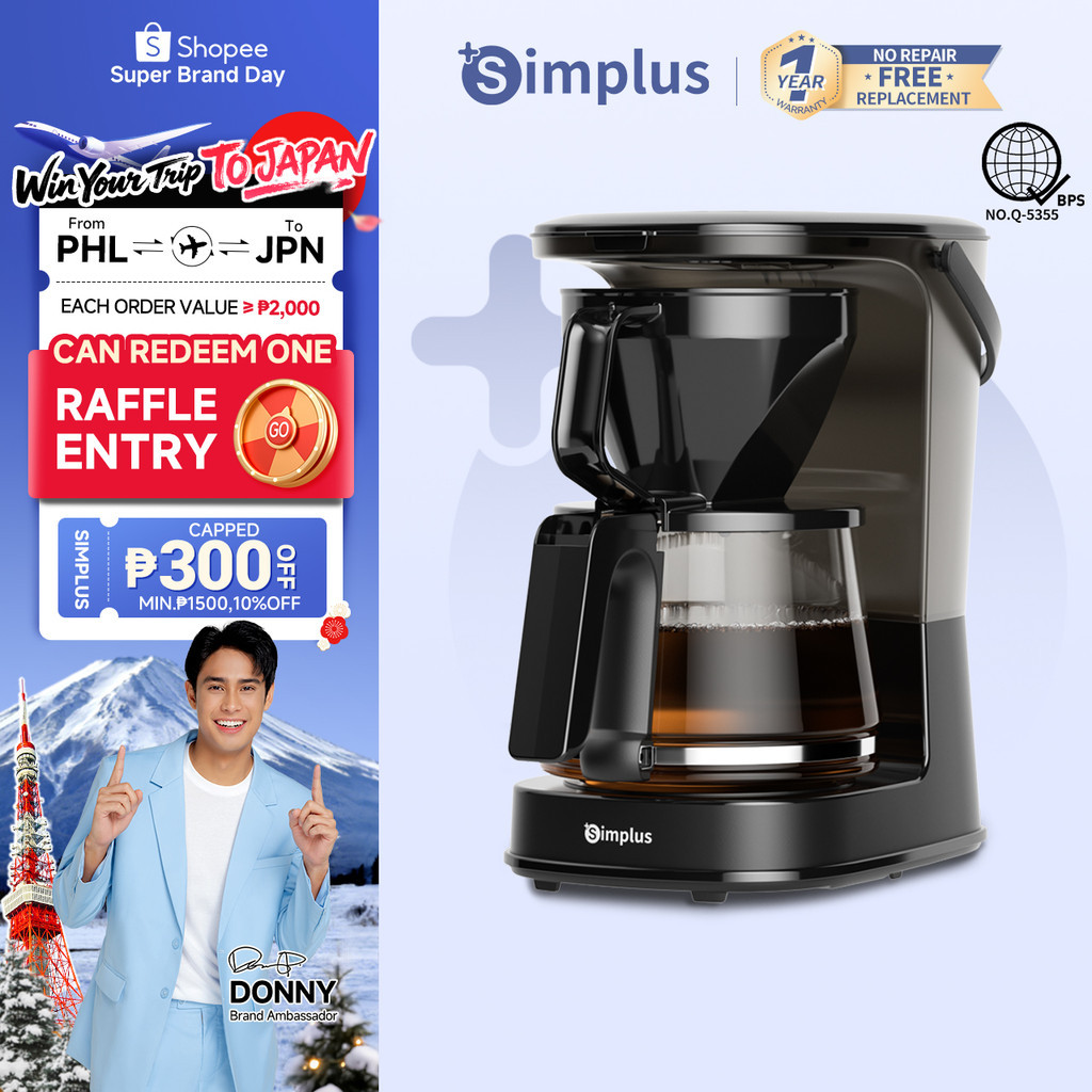 Simplus Coffee Maker 12-Cup Drip Multi-Function Coffee Machines ...