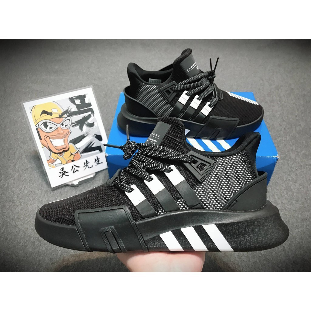 High Quality Adidas EQT Straw Shoes ADV Black White White Black ...
