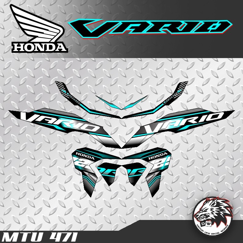 CLICK 125 V3 DECALS ( VARIO SPLATTER )【WITH FREEBIES】 | Shopee Philippines