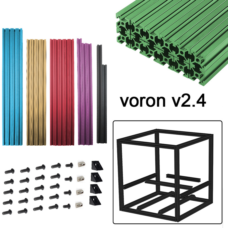 VORON V2.4/Trident Multicolor Aluminum Alloy Profile Frame Kit 300 ...