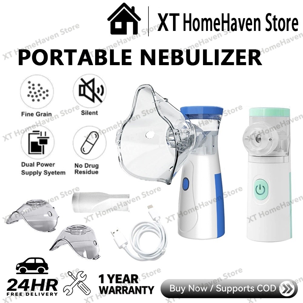 Portable mesh nebulizer silent handheld mini inhaler ultrasonic ...