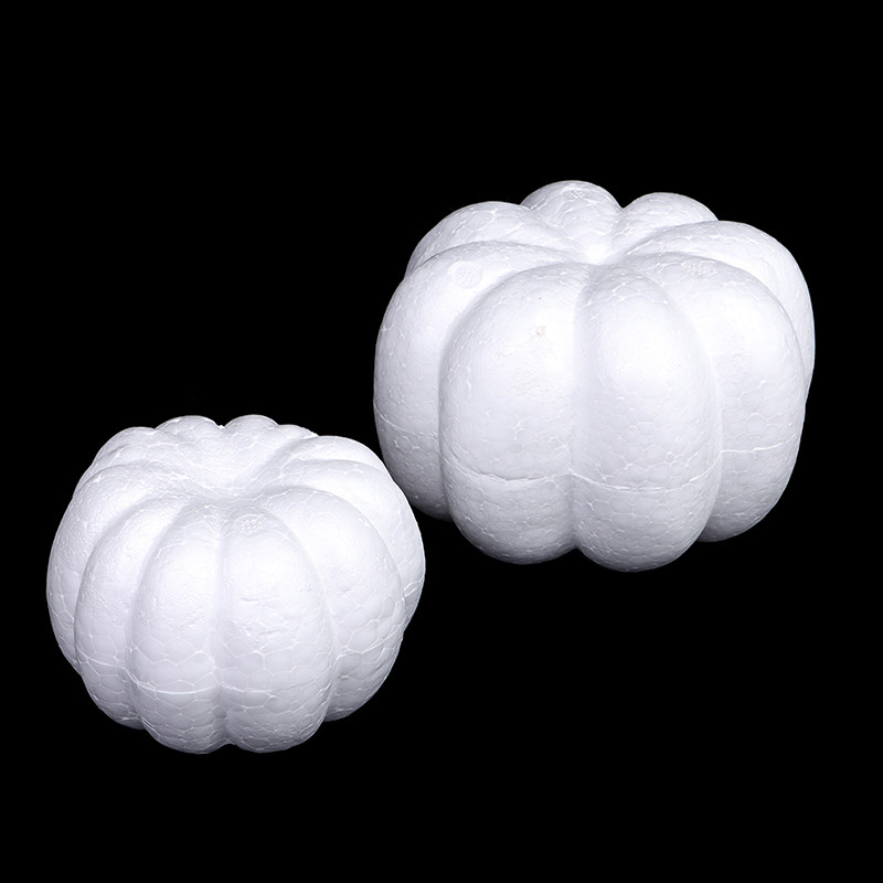 FAPH Foam Pumpkin White Blank Halloween Christmas Simulation Pumpkin ...
