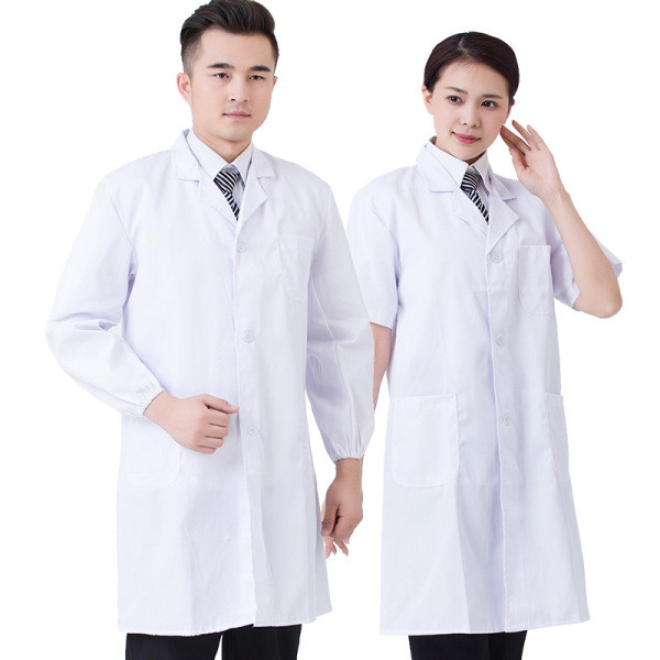 laboratory gown for students lab gown Chenjia White Coat Long-Sleeved ...