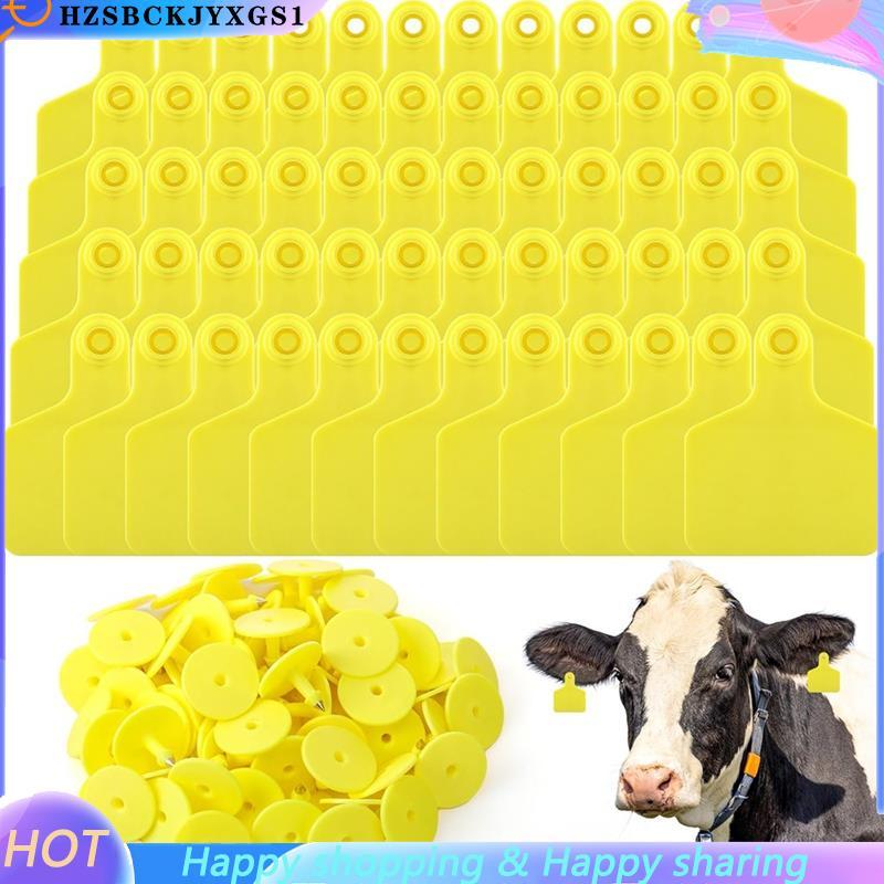 [hzsbckjyxgs1]Blank Cow Ear Tags Large Plastic Livestock Ear Tags for ...