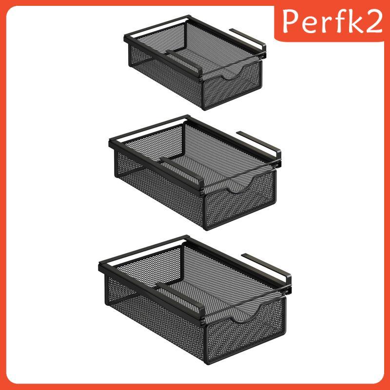 [Perfk2] Sliding Drawer Basket Organizer Sliding Shelf Hanging Storage ...