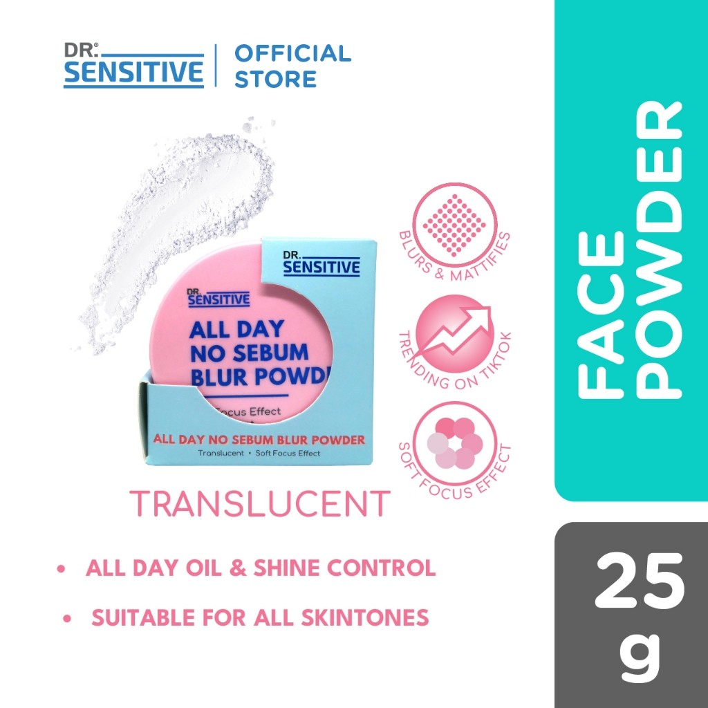 Dr. Sensitive All Day No Sebum Blur Powder 25g | Shopee Philippines