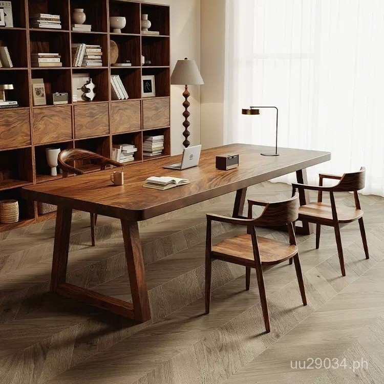 Tea Table Tea Desk Tea Room Simple Office Walnut South American Large ...