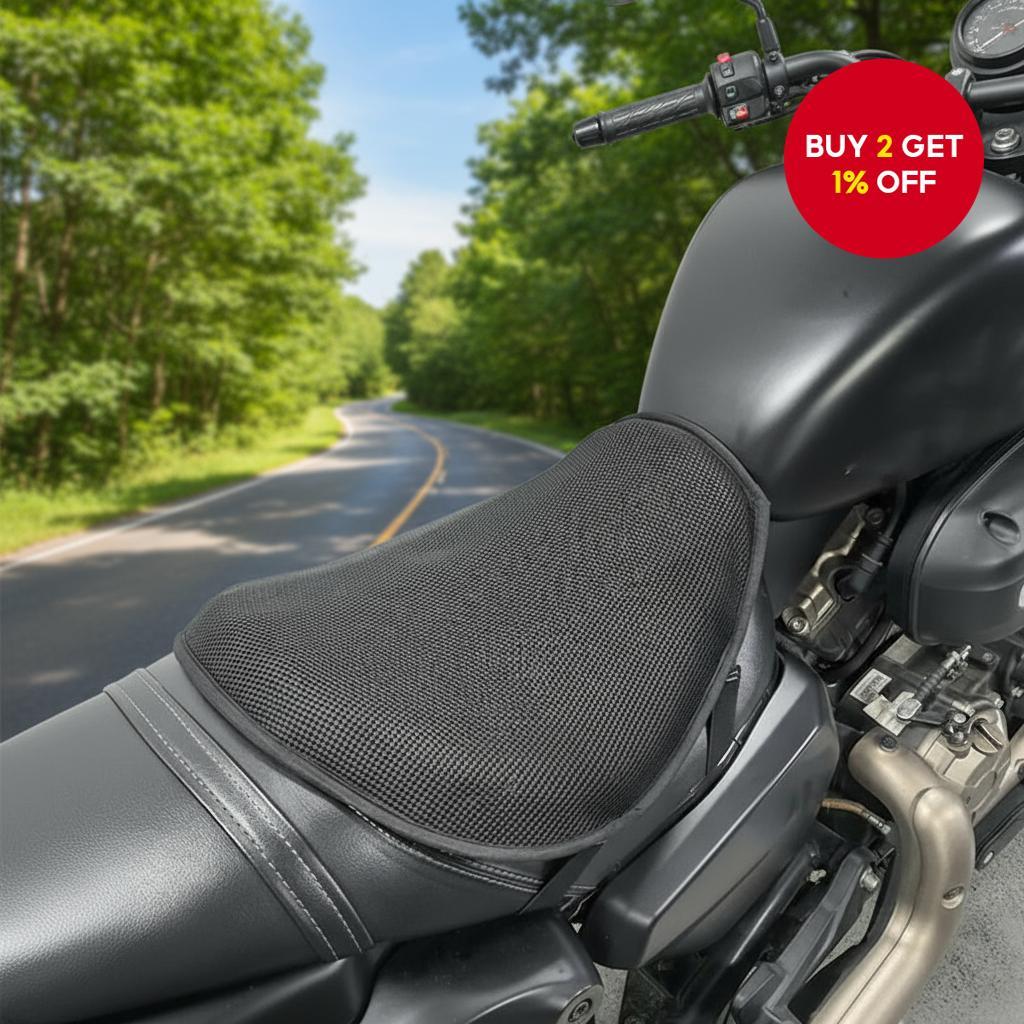 Motorcycle Gel Seat Cushion with Honeycomb Structure for Breathable ...