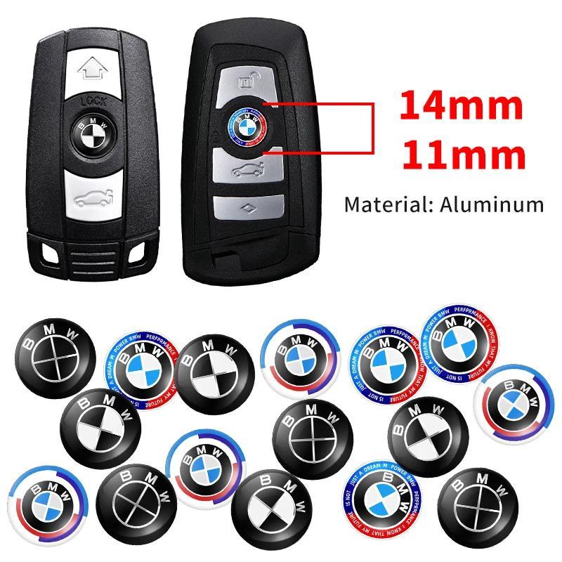Metal 11mm 14mm Car Key Emblem Stickers Auto Control Key Logo For BMW ...