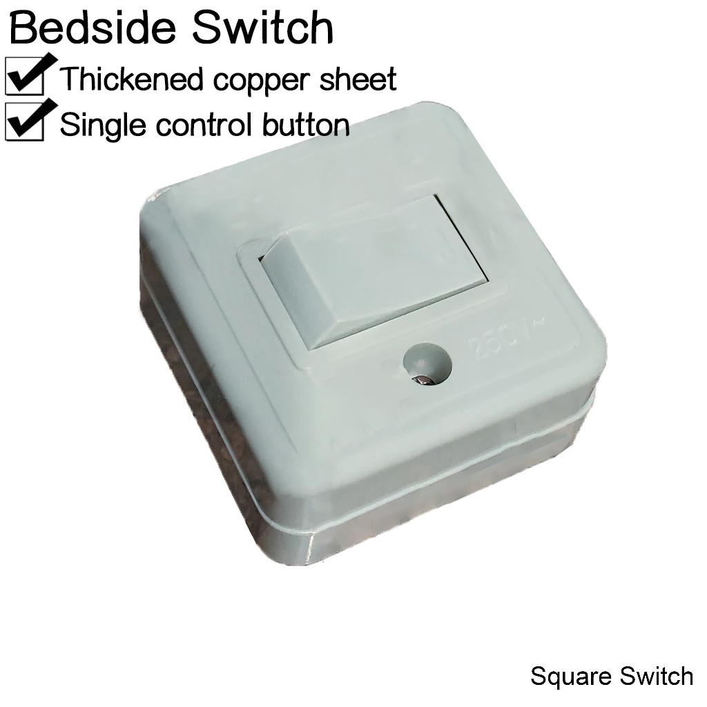 Square Switch surface mounted 1 gang for light 738 with screw | Shopee ...