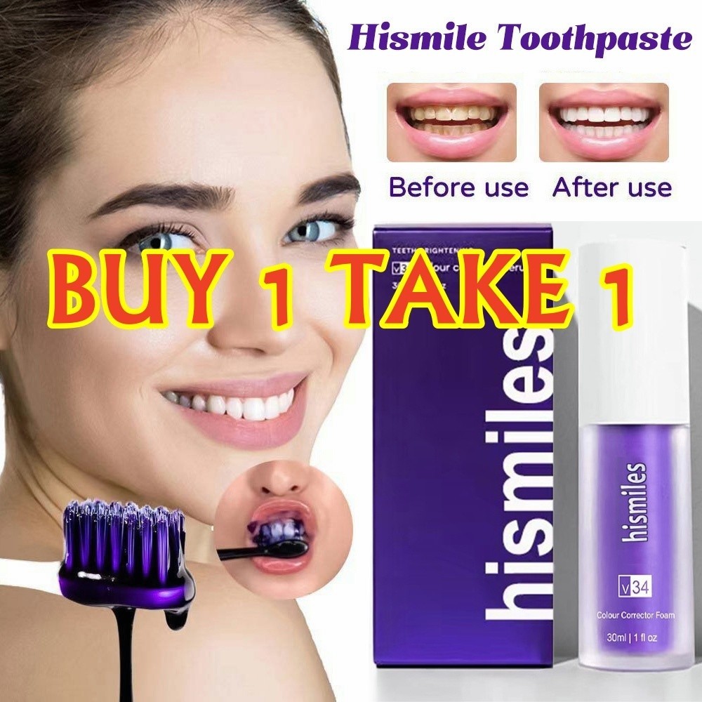 HiSmile Toothpaste v34 colour Correct Teeth Whitening Pampaputi ng ...
