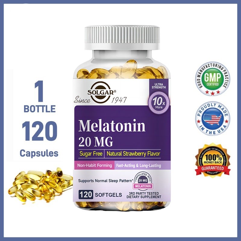 SOLGAR Melatonin Softgels Help Regulate Sleep Cycles, Fall Asleep ...