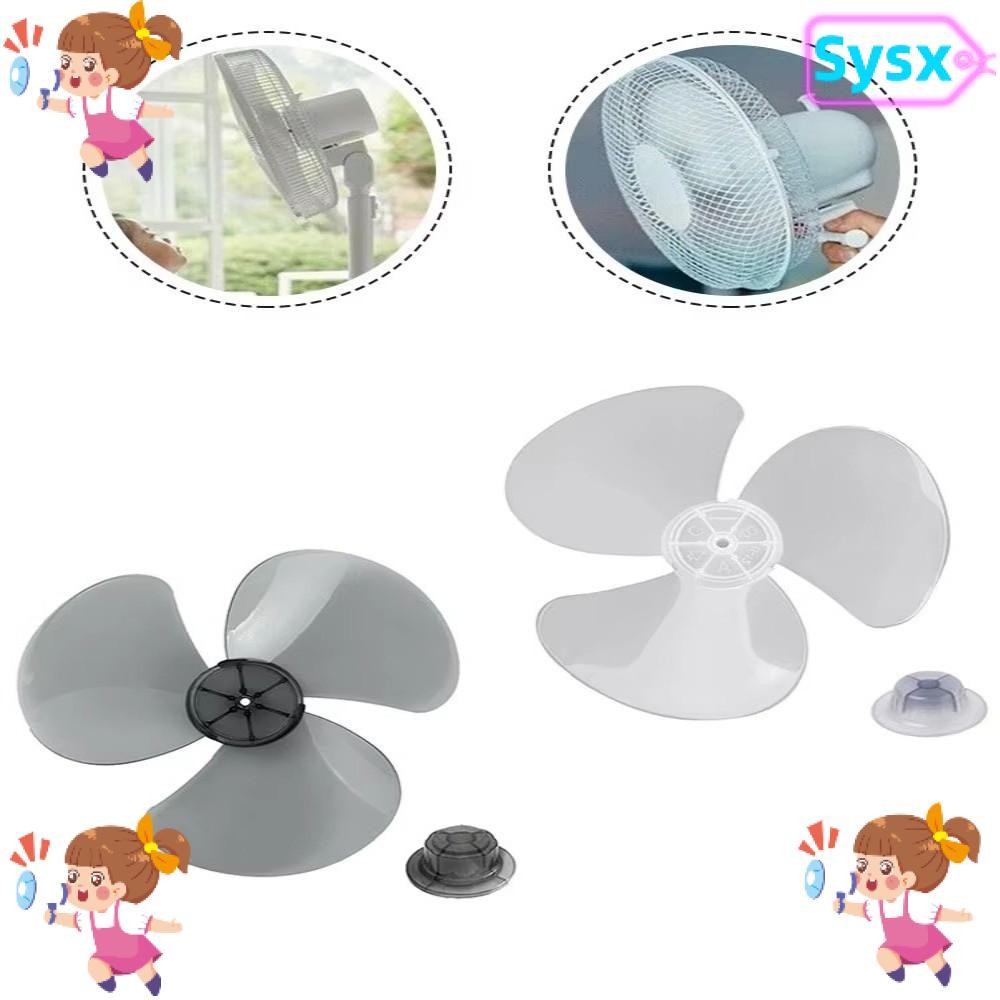 SYSX Fan Blade, 3 Leaves 12/16 Inch Replacement Part, with Nut Cover ...