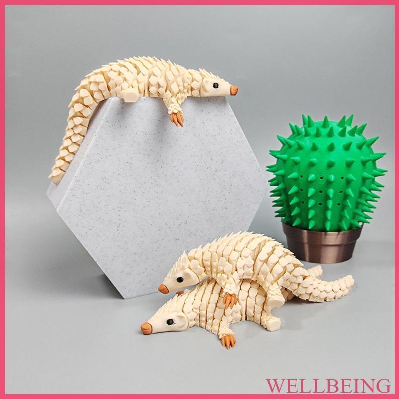 WELL 3D Printed Pangolin Flexible Joint Articulated Pangolin Fidgety ...