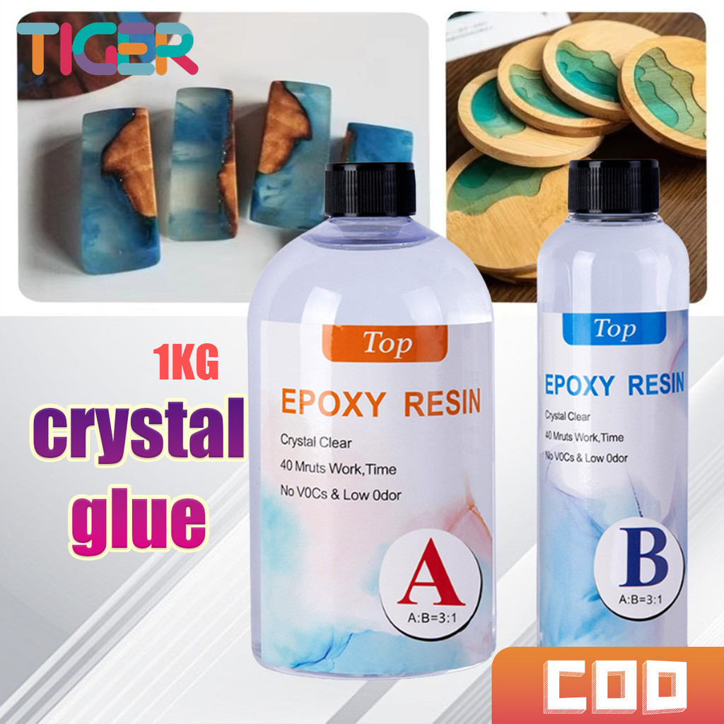 DIY Hand Making Epoxy Resin Set (3:1) Crystal Glue HD Making Jewelry ...